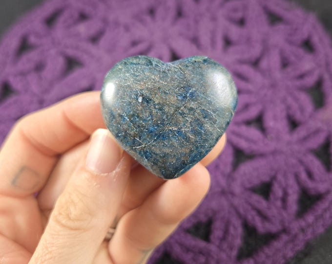 Aquatine Lemurian Calcite Heart Crystals Magick Stones Blue Onyx ...