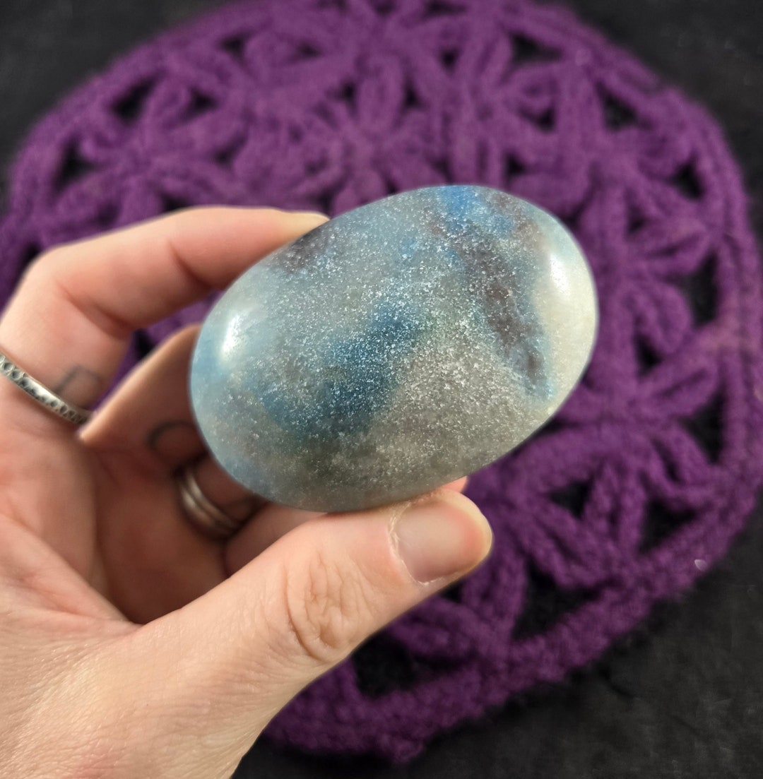 Blue and Grey Trolleite Palmstone Crystals Magick Stones Polished ...