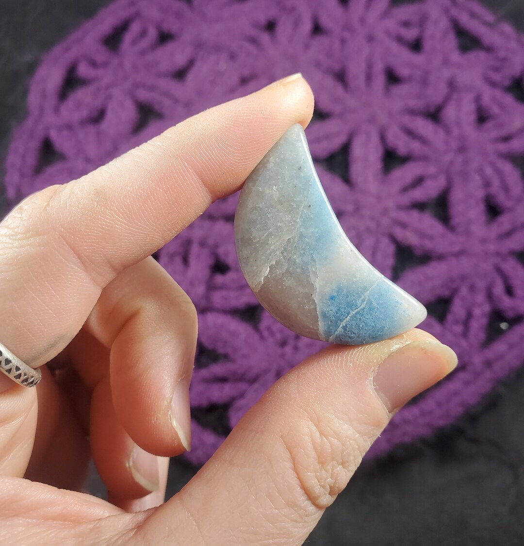 Trolleite Crescent Moon Carving Crystals Magick Stones Starseed ...