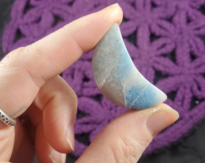 Trolleite Crescent Moon Carving Crystals Magick Stones Starseed ...