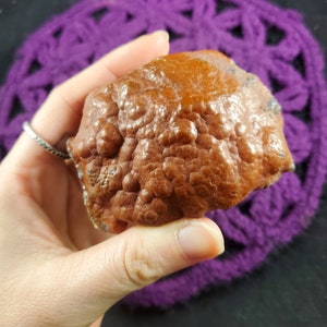 Red Fox Crater Agate Rough Stone Raw Botryoidal Red Agate Crystal ...