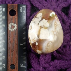 Flower Agate Palmstone Polished Healing Stones Gallet Crystal Palm ...