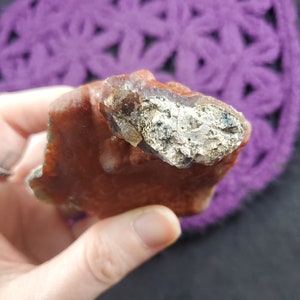 Red Fox Crater Agate Rough Stone Raw Botryoidal Red Agate Crystal ...