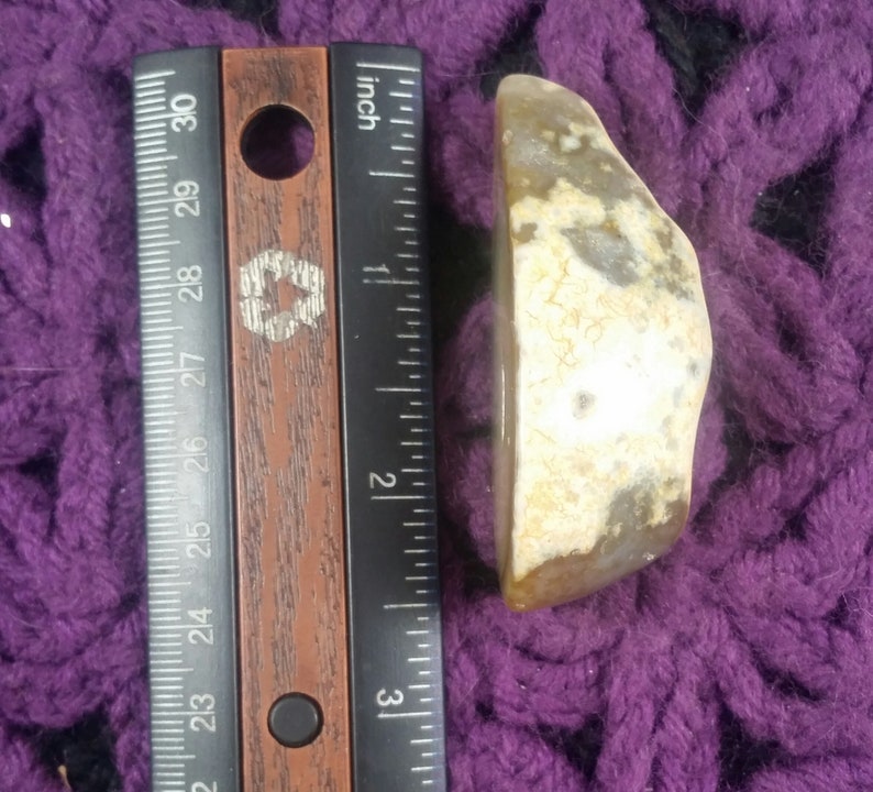 Large Oco Agate Tumbled Healing Stone Crystal Occo Geode Tan - Etsy