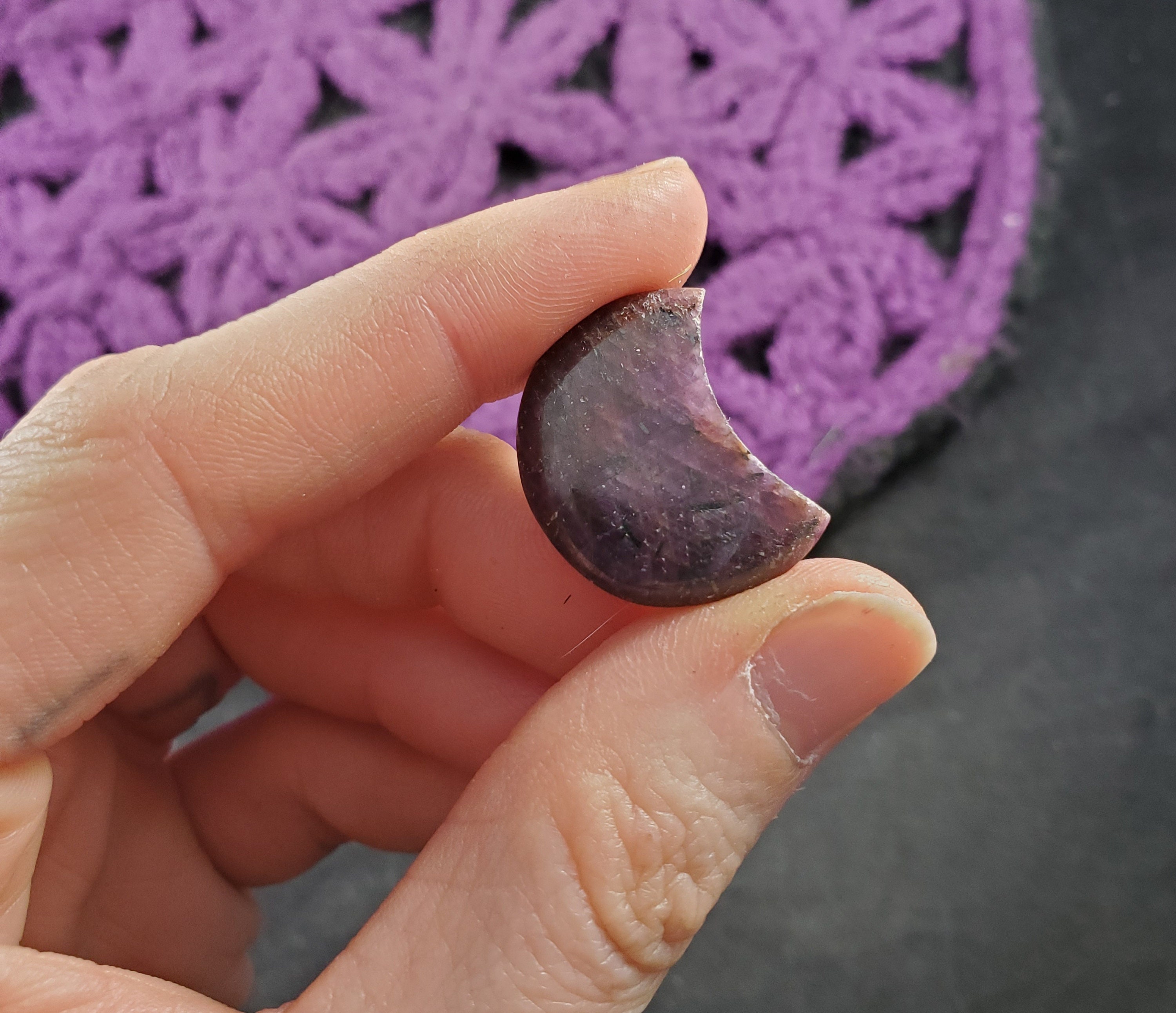 Star Ruby Polished Moon Crystals Stones Crystal Natural | Etsy