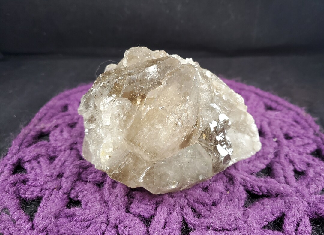 Large Elestial Smoky Quartz Crystal Cluster Etched Point Multi ...