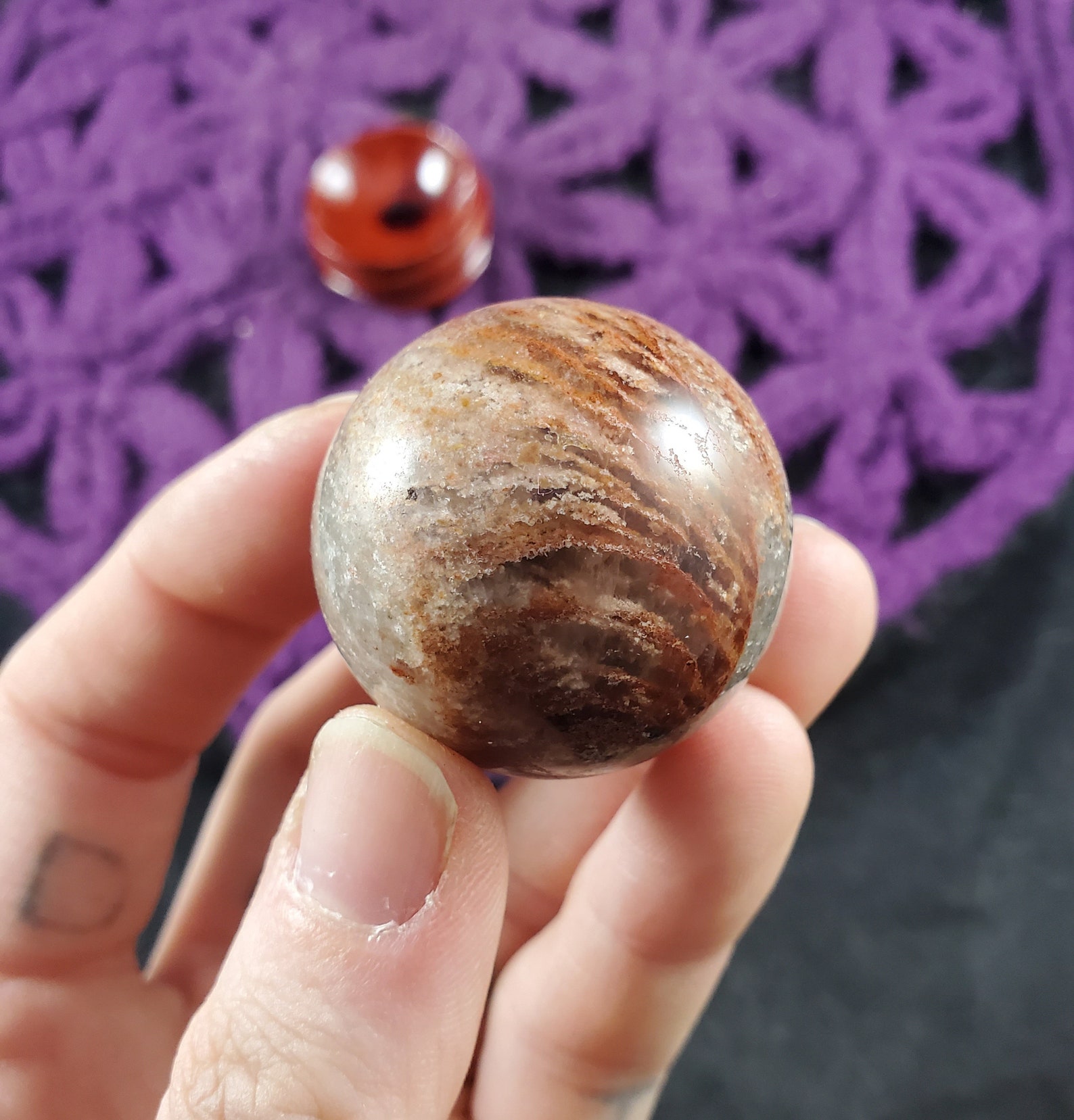 Lodolite Quartz Sphere Crystal Ball Thousand Layer Stone Polished ...