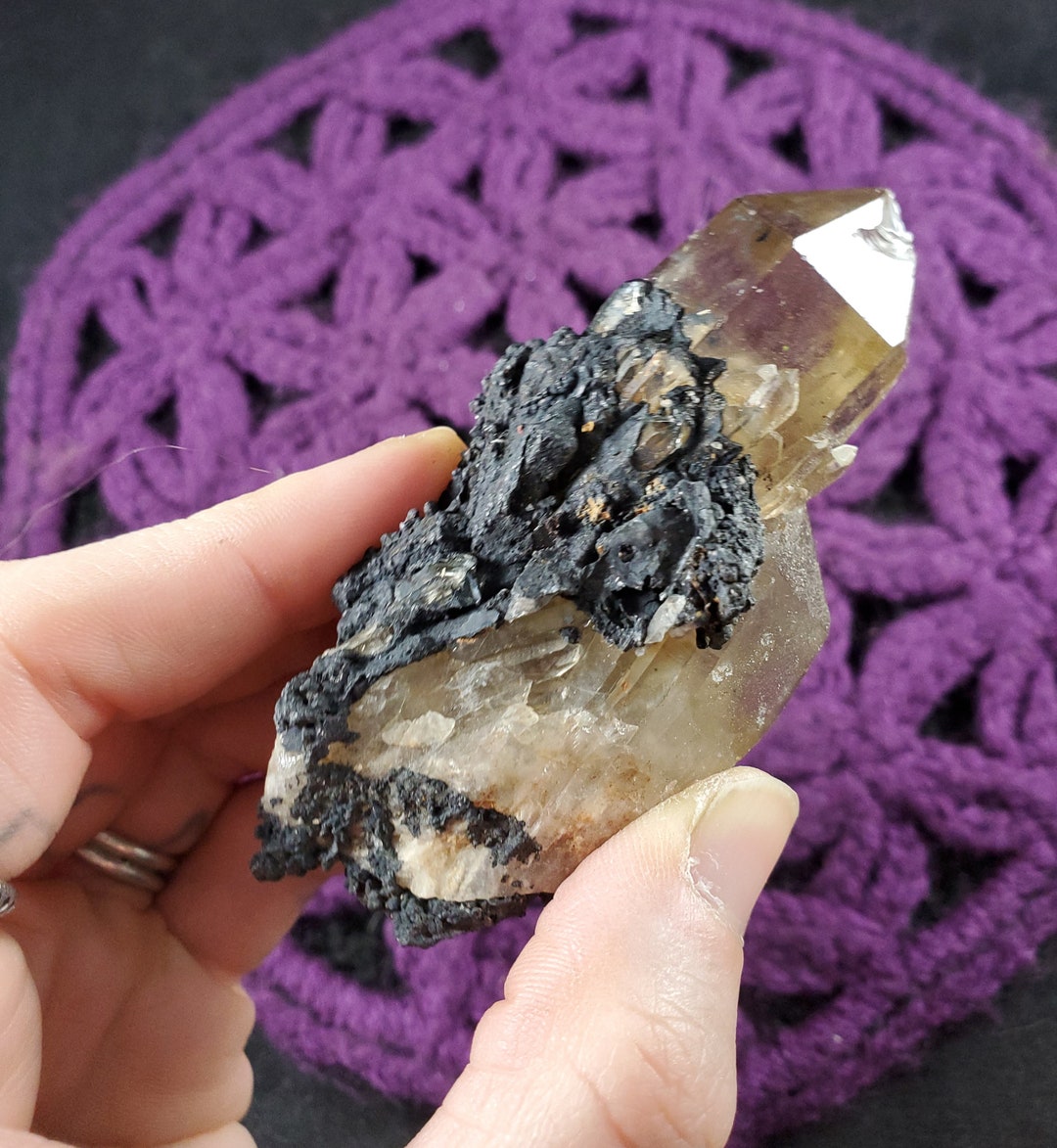 Congo Citrine Point Large Crystal Cluster Lwena Kundalini Citrine ...