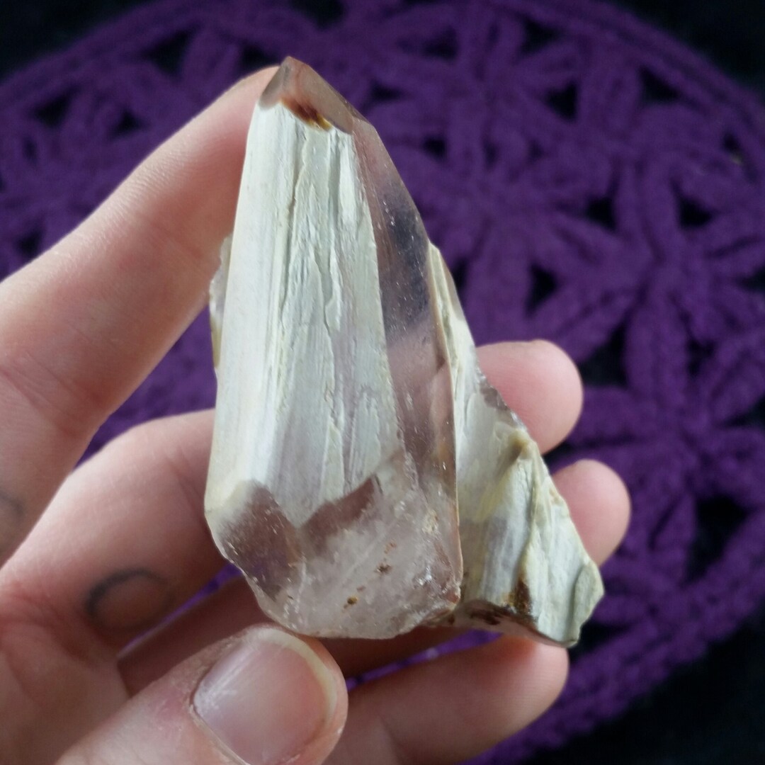 Amphibole Quartz Point White Red Orange White Stone Angel Wing Jupiter ...