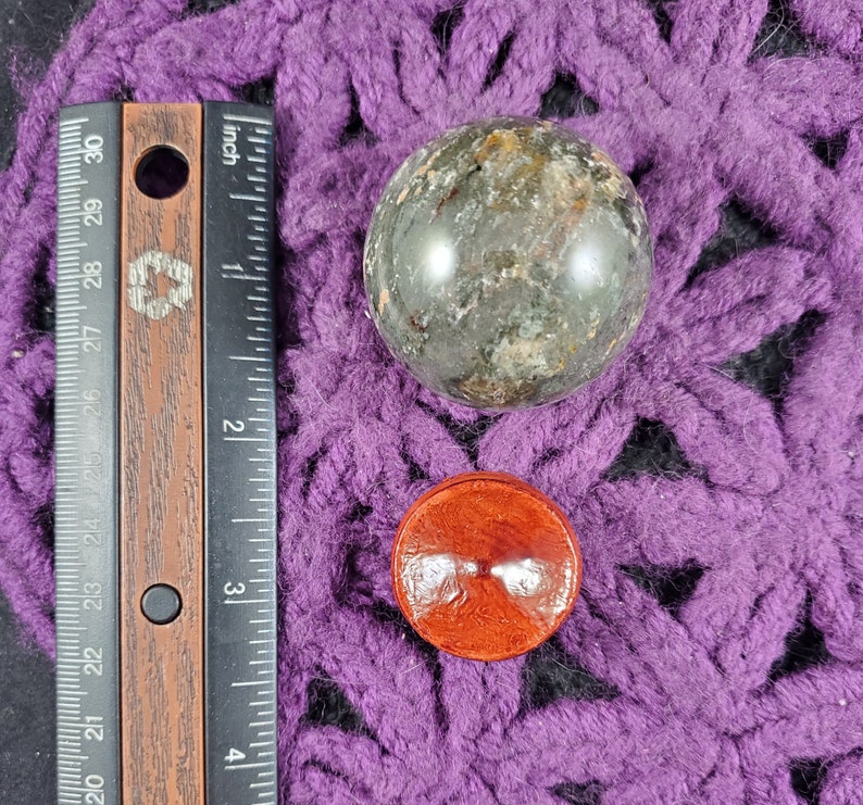 Lodolite Quartz Sphere Crystal Ball Stone Polished Marble Chlorite ...