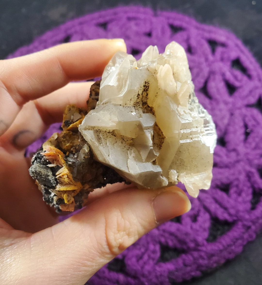 Etched Cerussite Large Crystal White Lead Stones Natural Funky ...