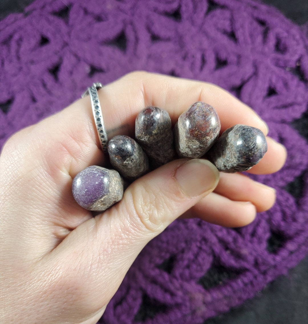 5 Star Ruby Raw Polished Tip Wand Crystal Stones Small Crystals Natural ...