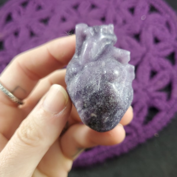 Crystal Carved Anatomical Heart - Etsy