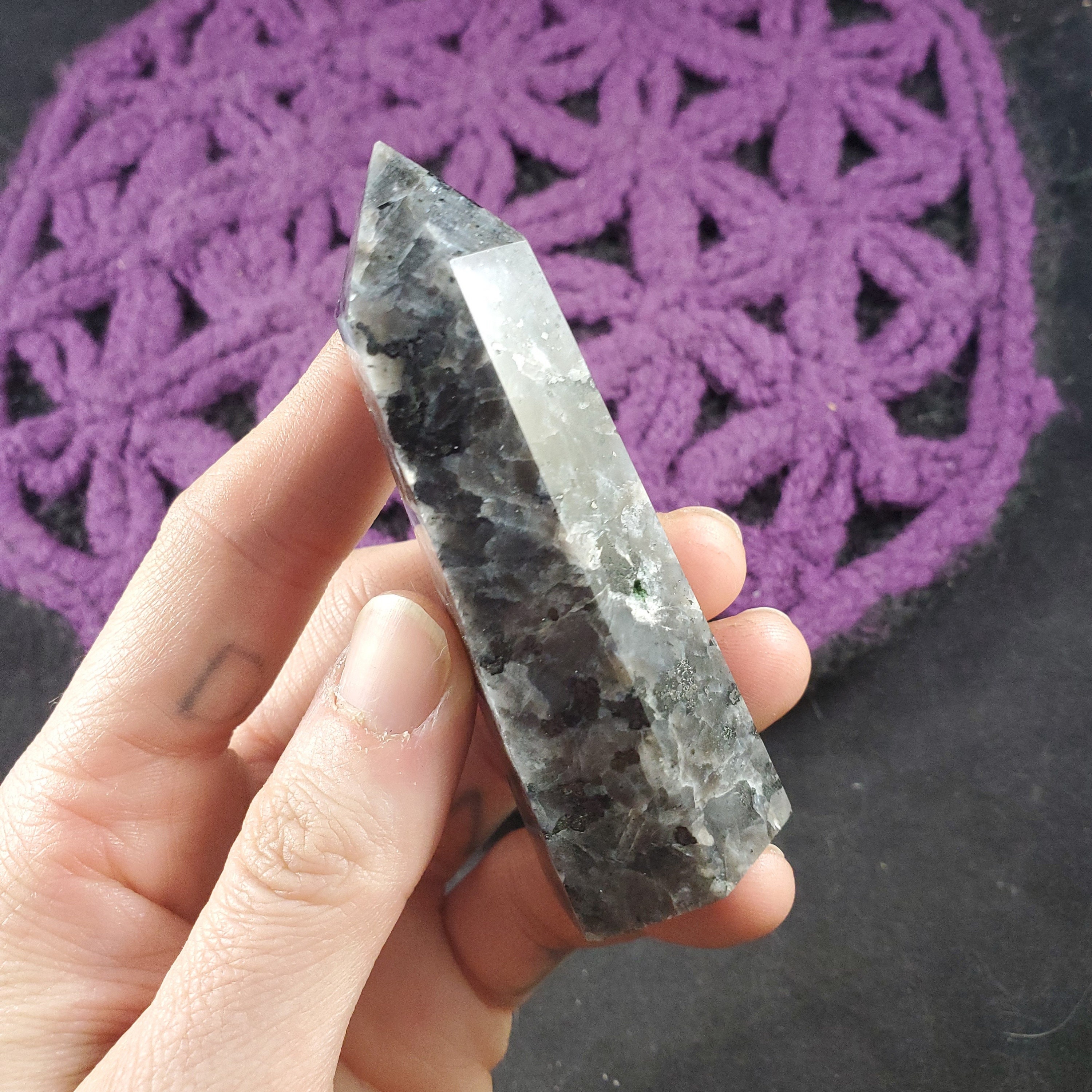 Larvikite Polished Point Healing Stones Tower Crystal Self | Etsy