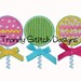 Lollipop Trio Applique Design Machine Embroidery Design | Etsy