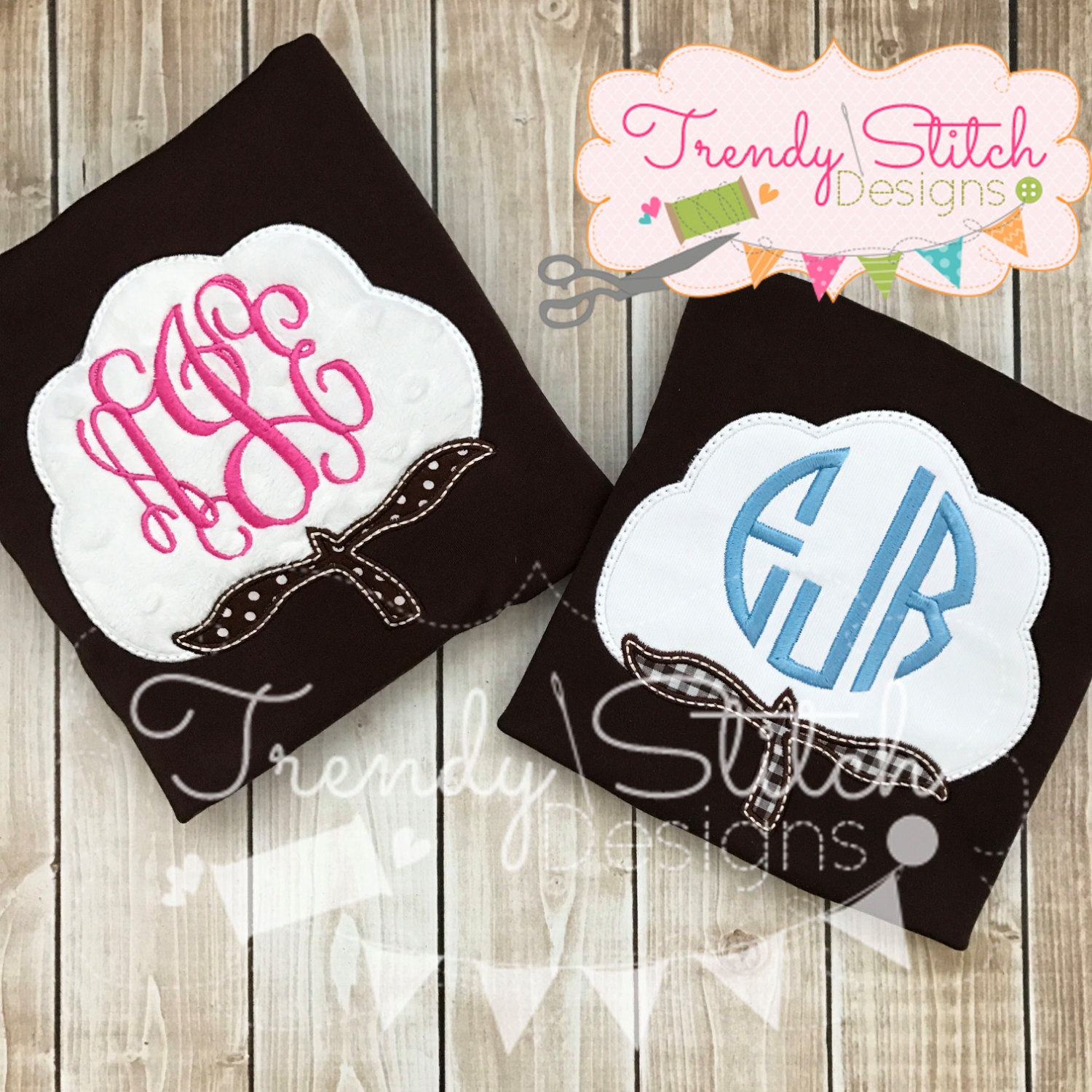 Cotton Boll Applique Design Machine Embroidery Design Instant Download ...