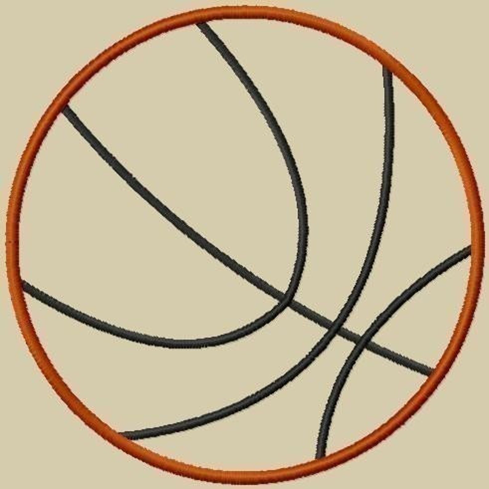 Basketball Applique Design Machine Embroidery Design INSTANT DOWNLOAD ...