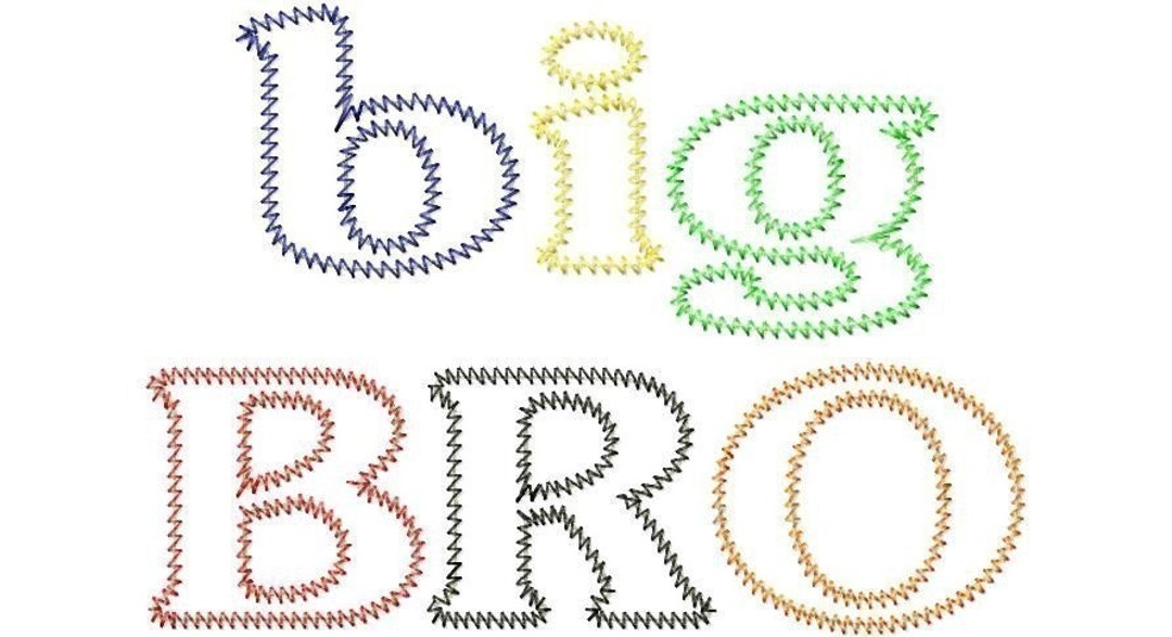 Sibling Appliqué Design Sister and Brother Big and Lil Applique Machine ...