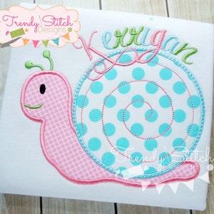 Snail Applique Design Machine Embroidery Design INSTANT DOWNLOAD Slug ...