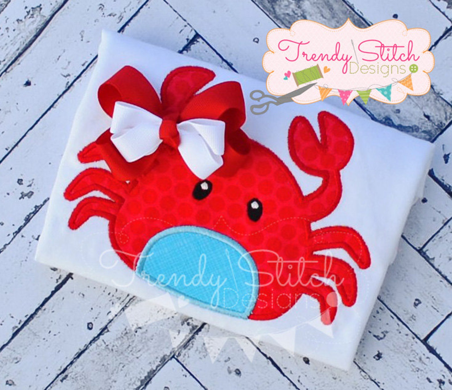 Cute Crab Applique Machine Embroidery Design INSTANT DOWNLOAD Crab - Etsy