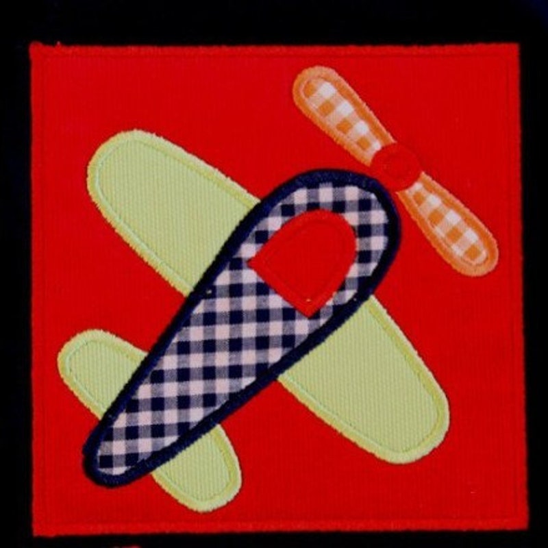 Airplane Applique Design - Etsy