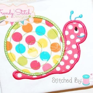 Snail Applique Design Machine Embroidery Design INSTANT DOWNLOAD Slug ...