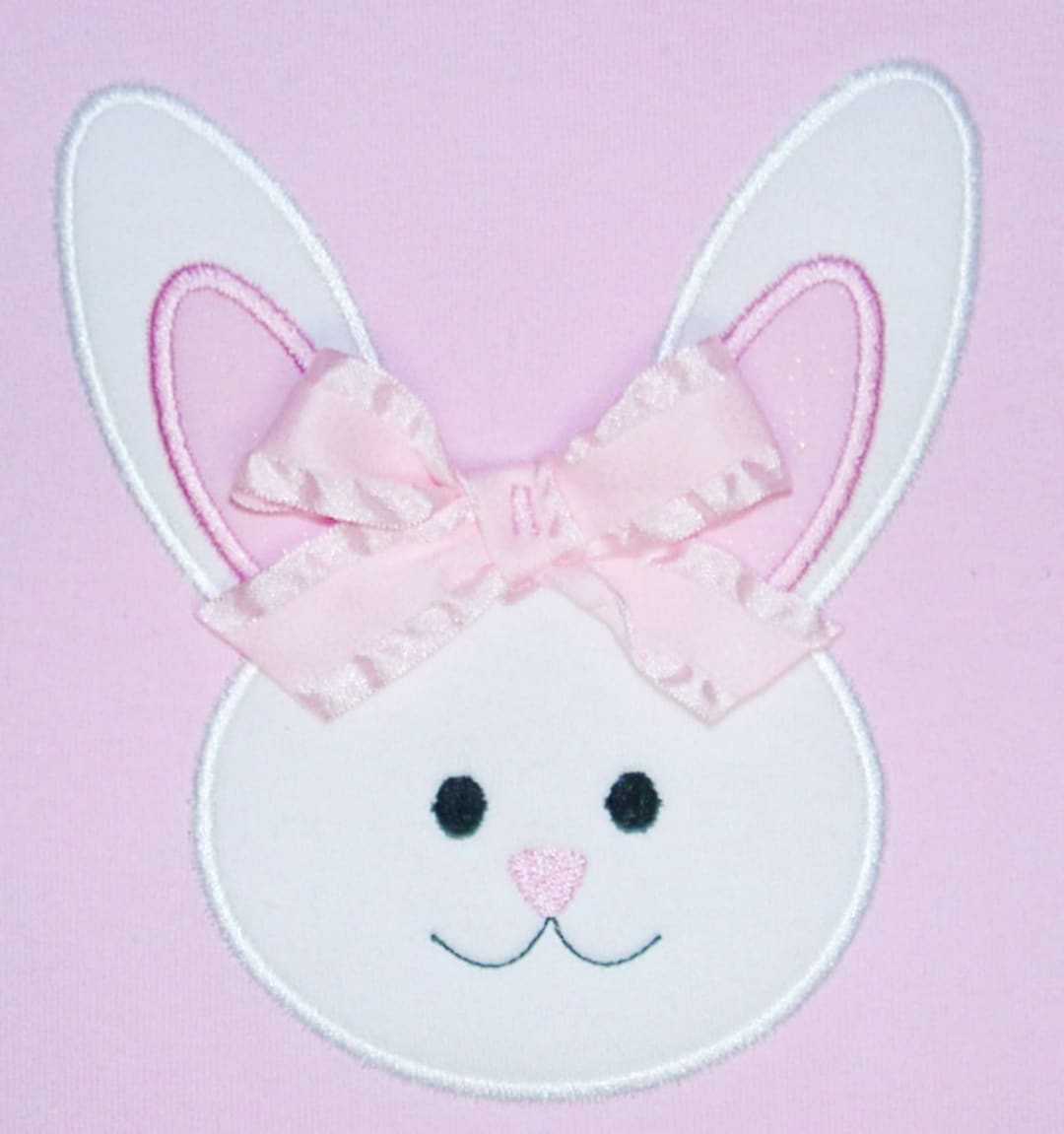 Bunny Face Applique Machine Embroidery Design INSTANT DOWNLOAD - Etsy