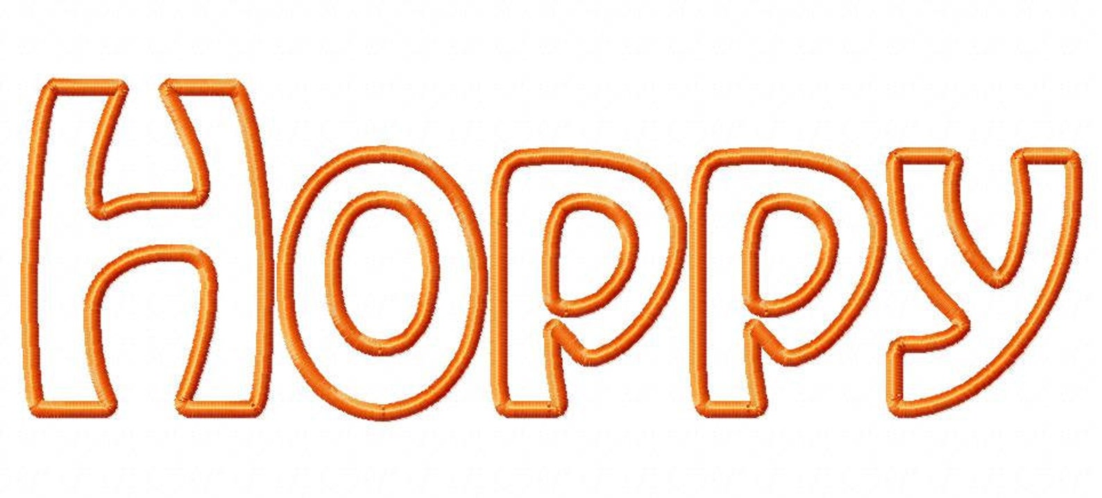 Hoppy Applique Font Applique Machine Embroidery Design | Etsy