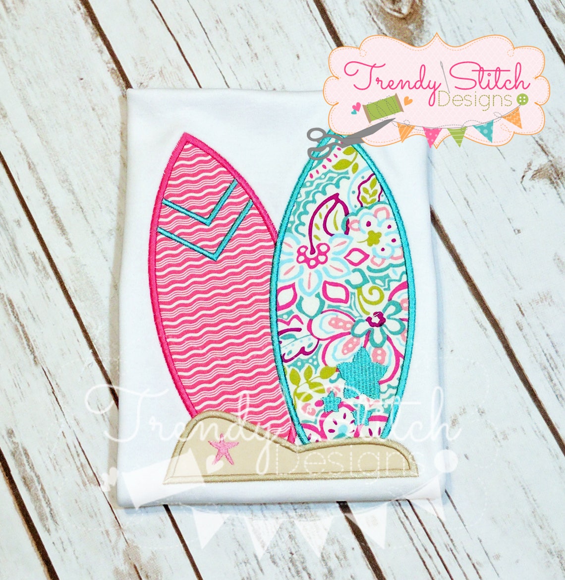 Surfboards Applique Machine Embroidery Desgn INSTANT DOWNLOAD - Etsy