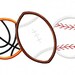 Sports Ball Combo 3 Applique Design Machine Embroidery Design ...