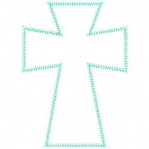 Cross 3 Applique Design Machine Embroidery Design INSTANT - Etsy