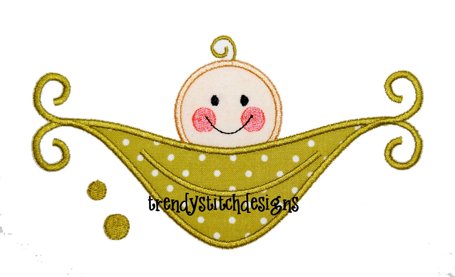 Peapod 2 Applique Design Pea Pod Baby INSTANT DOWNLOAD - Etsy