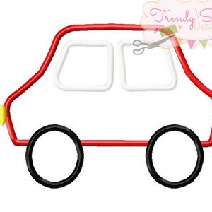 Simple Car Applique Machine Embroidery Design INSTANT DOWNLOAD - Etsy