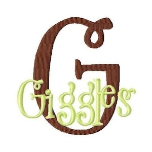 Grins and Giggles Font Machine Embroidery Design INSTANT DOWNLOAD BX - Etsy