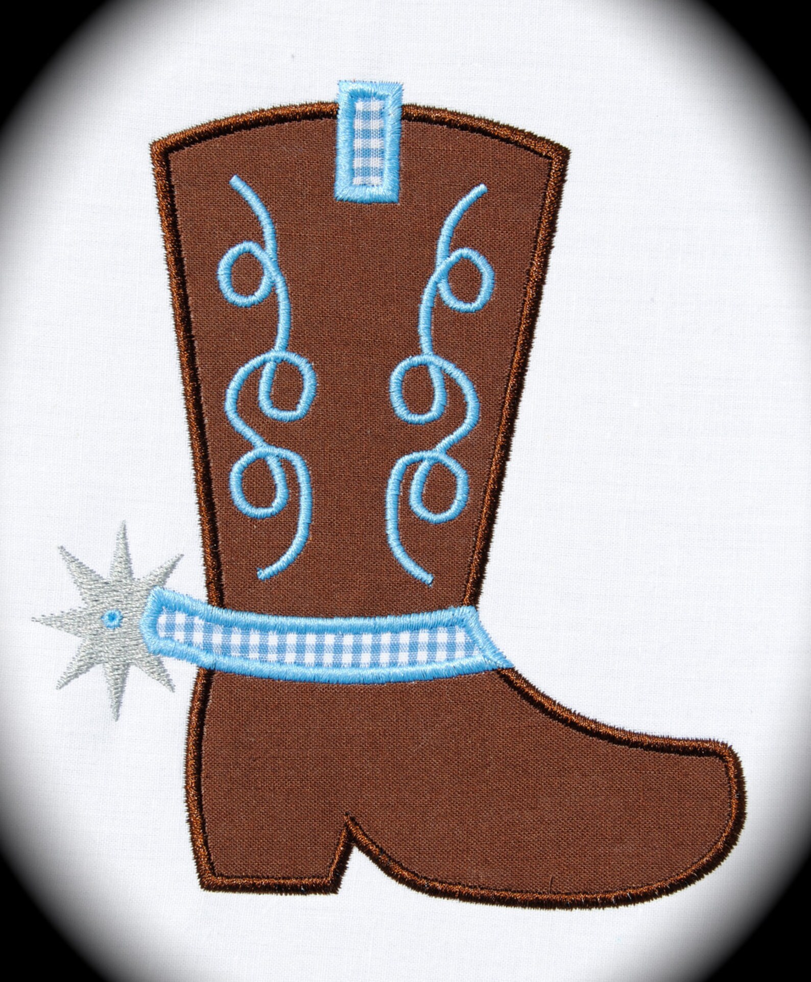 Cowboy Boot Spur Applique Machine Embroidery Design INSTANT - Etsy