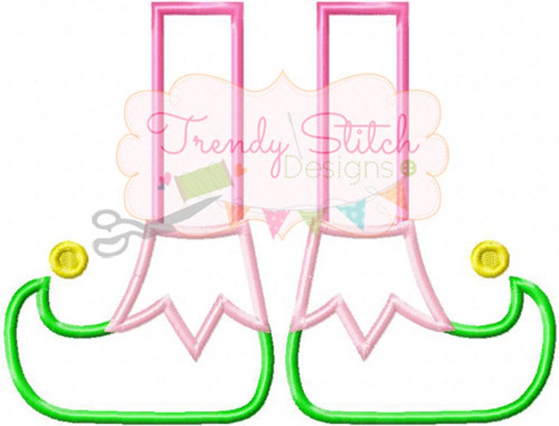 Elf Boots Applique Design Machine Embroidery Design INSTANT DOWNLOAD - Etsy