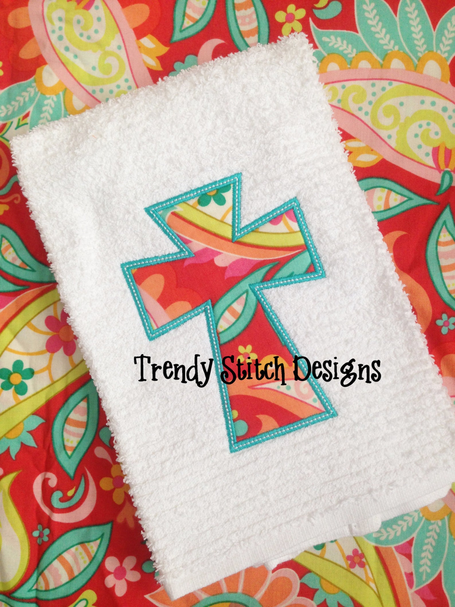 Cross 3 Applique Design Machine Embroidery Design INSTANT | Etsy