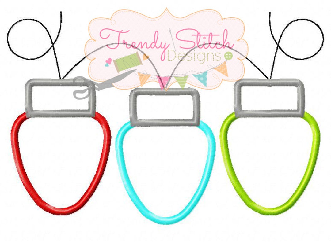 Lights Trio Applique Machine Embroidery Design INSTANT DOWNLOAD ...