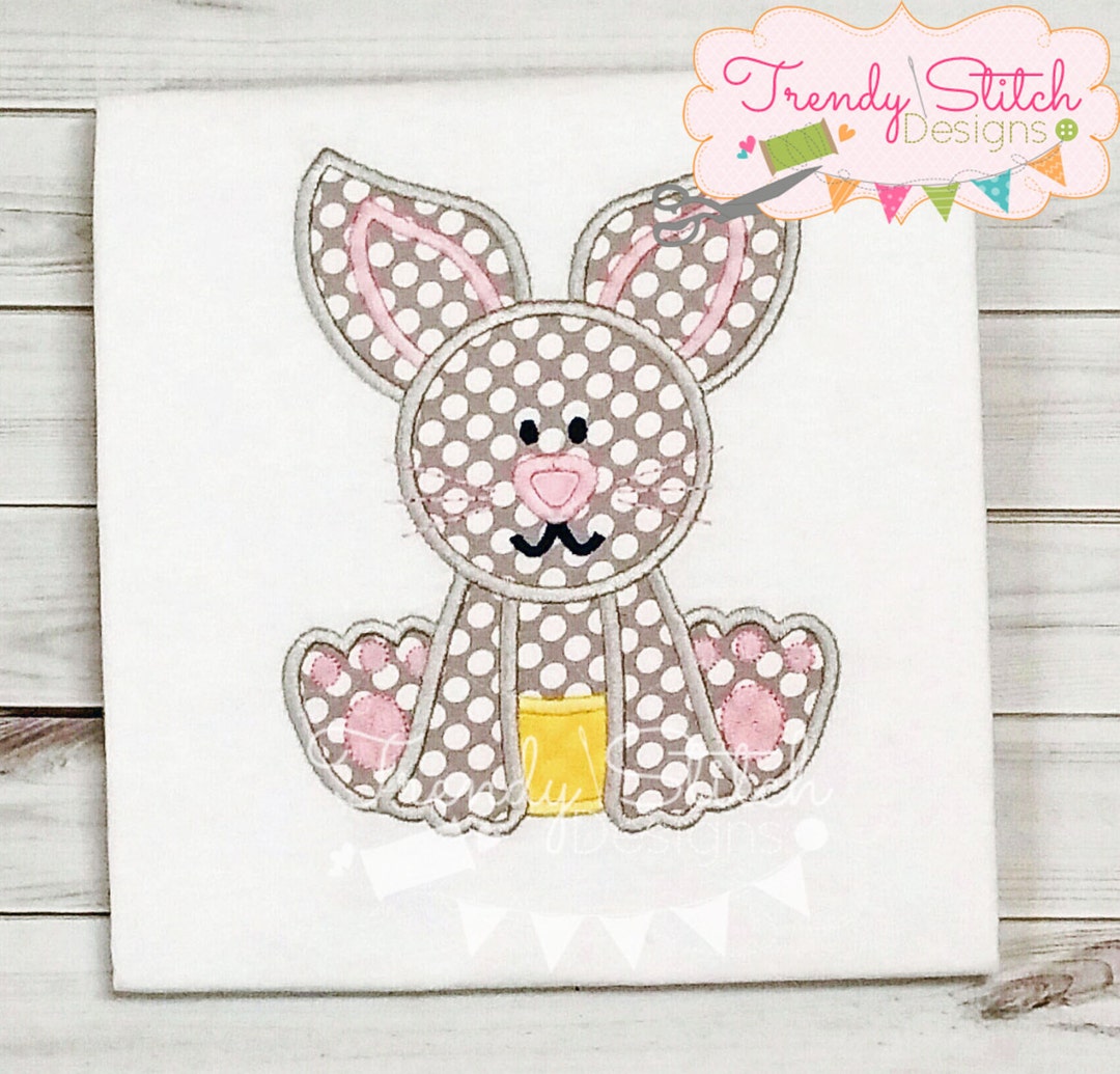 Bunny Baby Applique Machine Embroidery Design Easter INSTANT DOWNLOAD ...