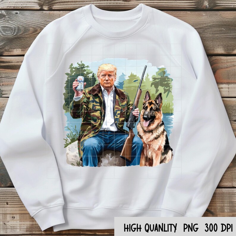 Trump Png, Trump Hunting Png, Trump Hunting Art, Outdoor Enthusiast ...