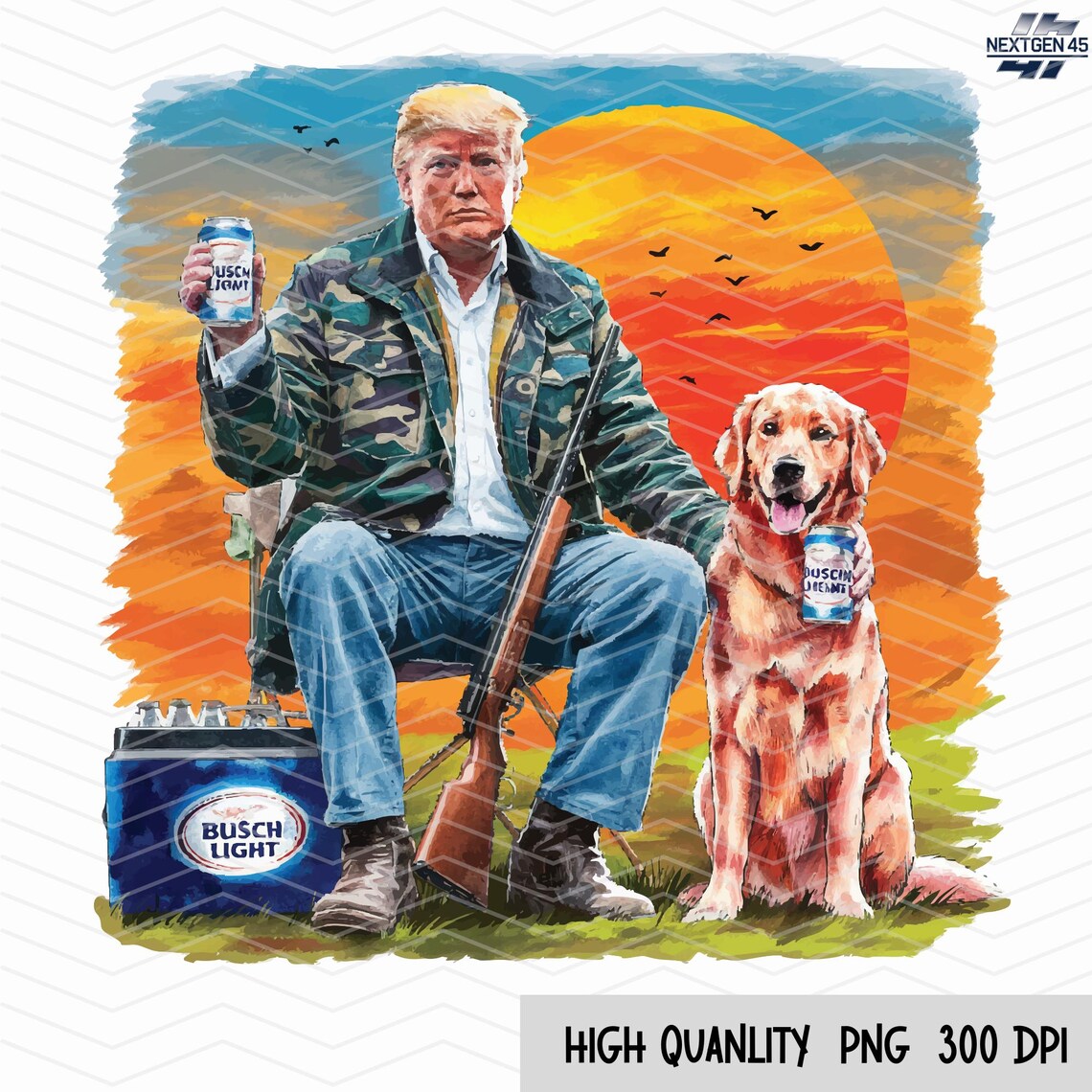 Trump Png, Trump Hunting Png, Trump Hunting Art, Outdoor Enthusiast ...