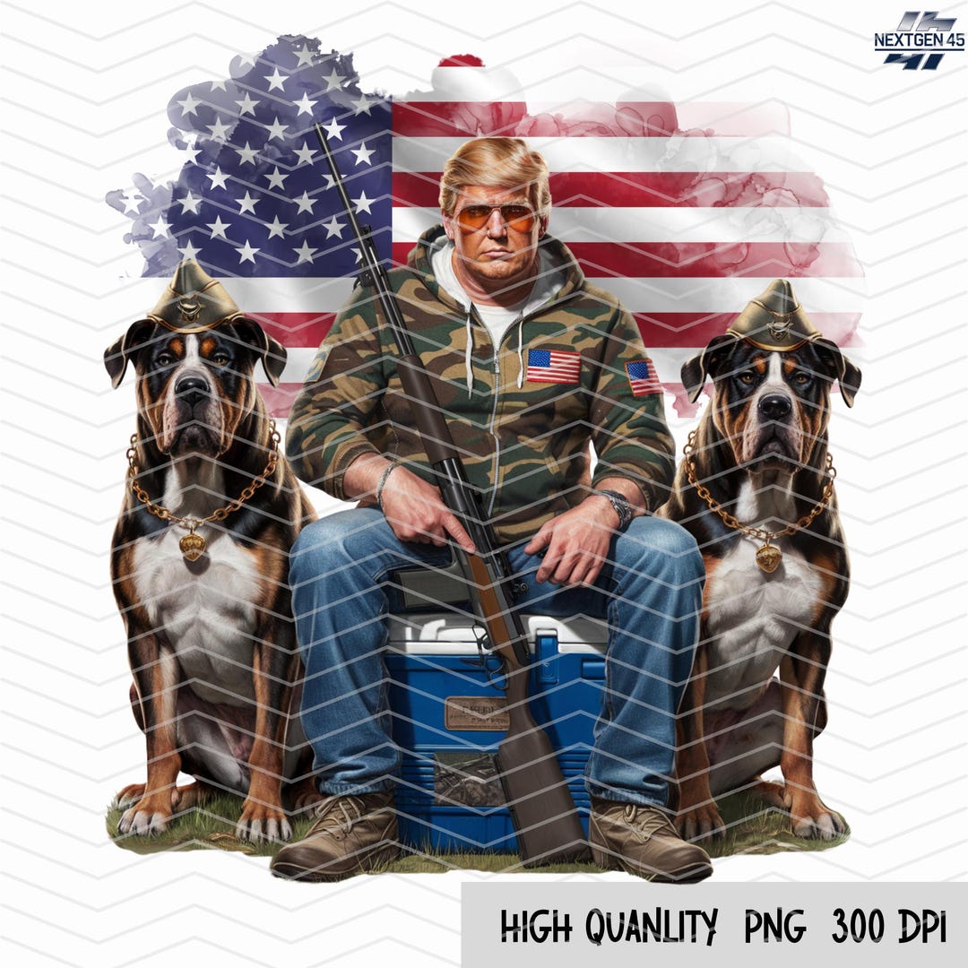 Trump Hunting Png, Trump American Flag Png, Trump Camo Hunting, Funny ...