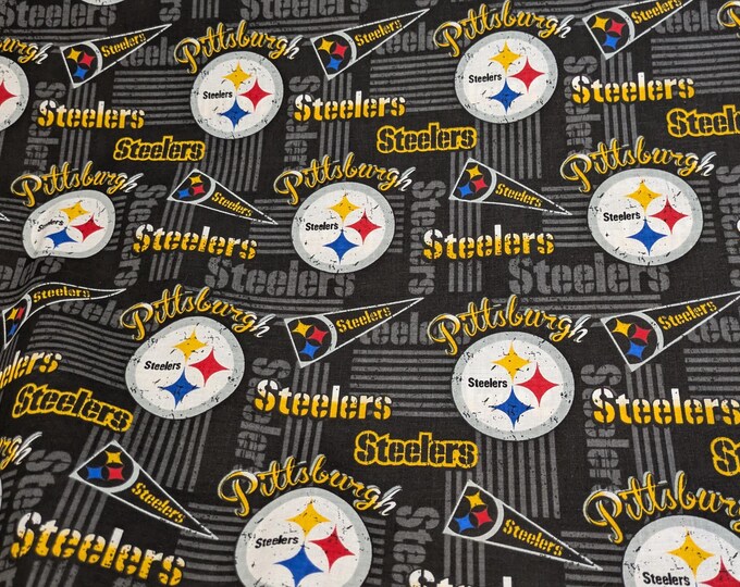Fabric BTY Steelers Football Fabric - Etsy