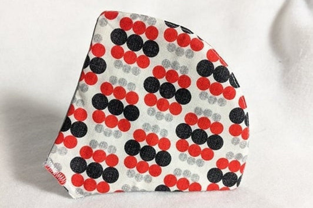 Red Dots Filtered Face Mask Washable and Reuseable Adult Size - Etsy