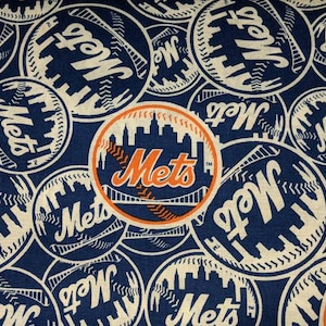 Fabric BTY METS Baseball 58" Wide - Etsy