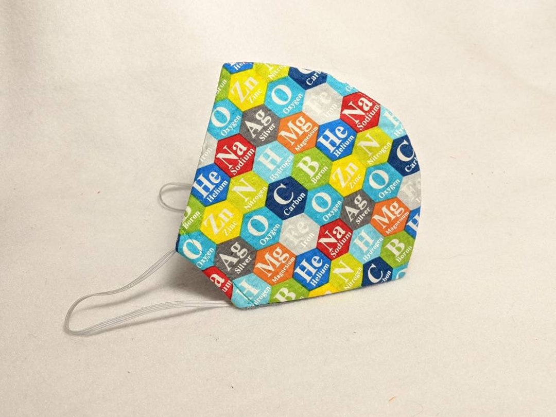 Periodic Table Filtered Face Mask Washable and Reuseable Adult Size - Etsy