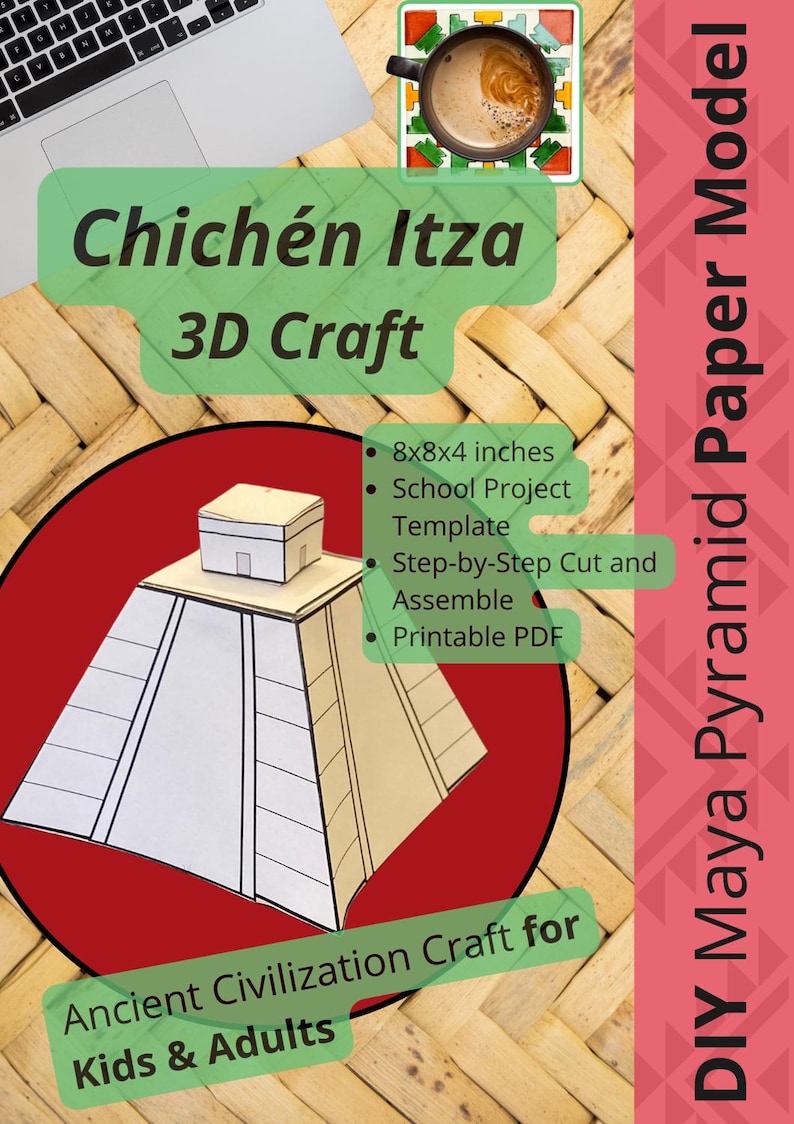 DIY Maya Pyramid – “el Castillo” in Chichén Itzá | Printable Paper ...