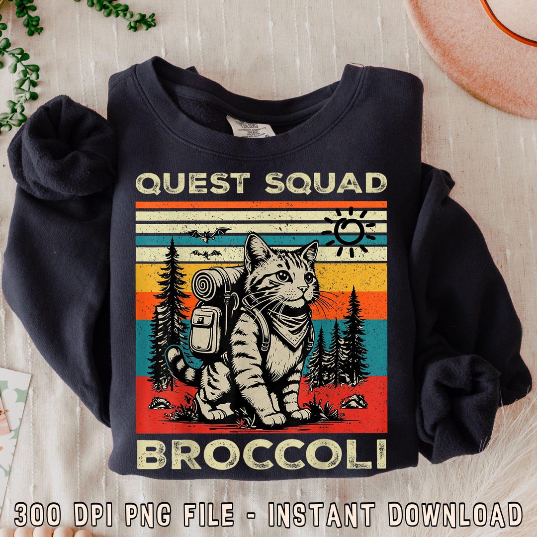 Cat Quest Squad Broccoli Four Wing Png, Quest Fantasy Squad Broccoli ...