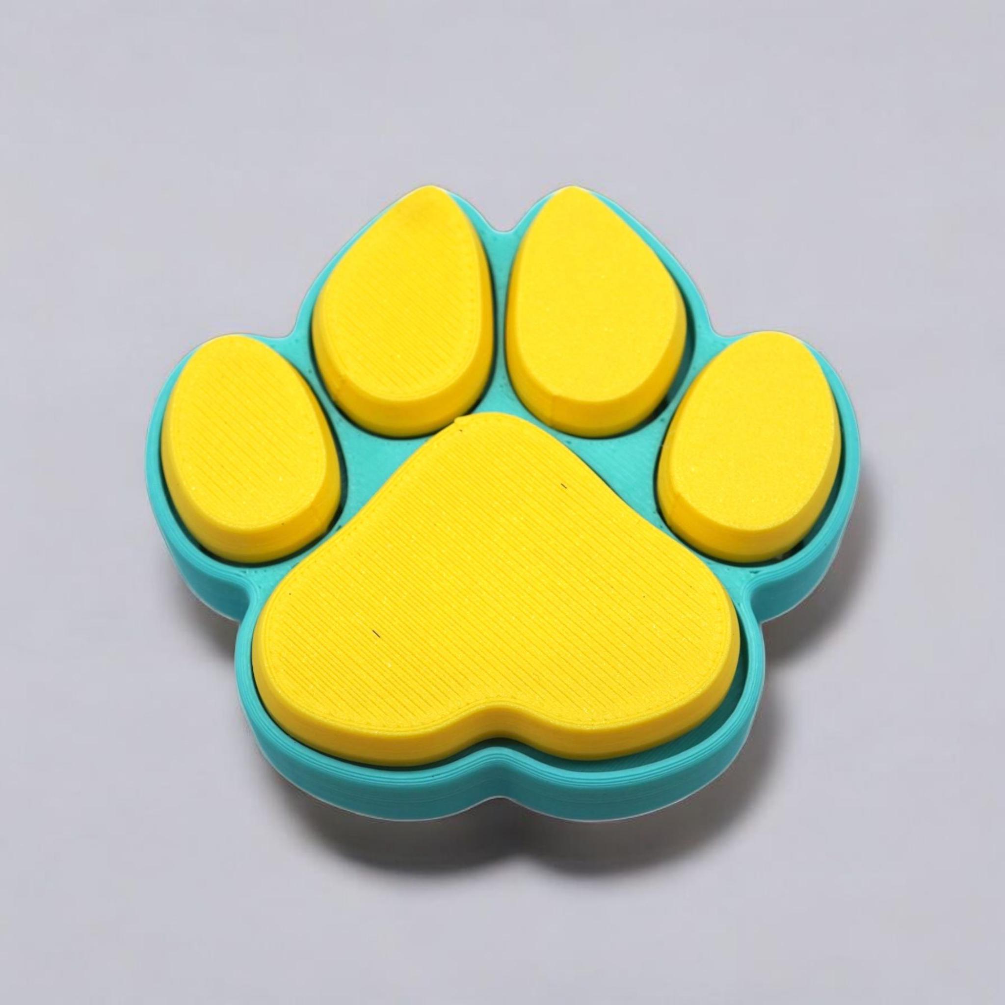 Pet Paw Print Fidget Clicker Custom Colors, Endless Clicks! - Etsy
