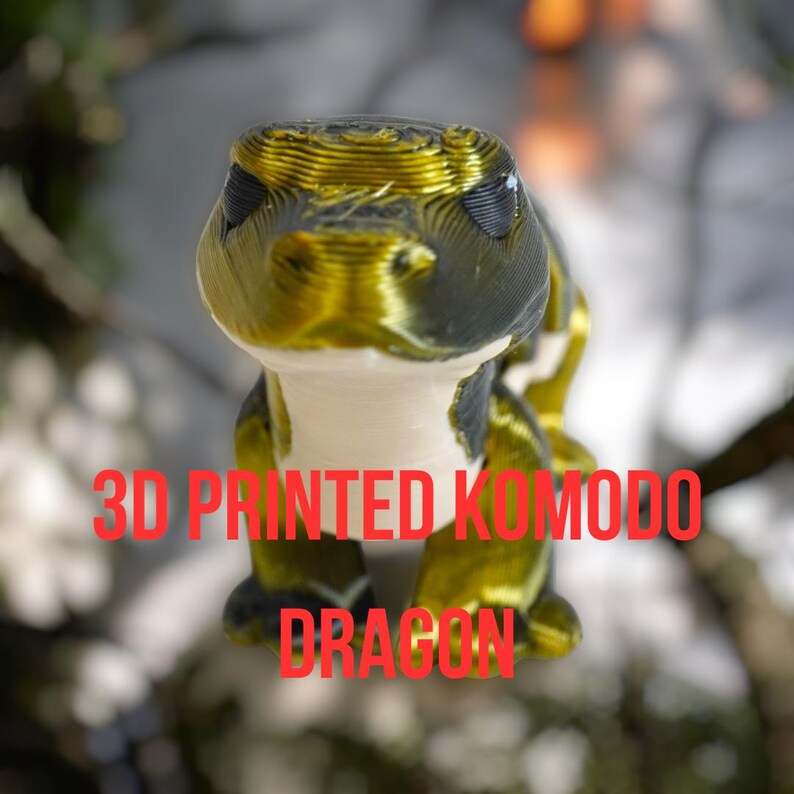 Volcano Komodo – 3D Printed Articulated Dragon Toy | Authorized Seller ...
